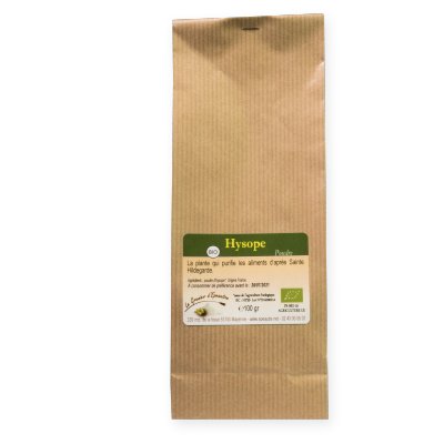 Hysope Bio en poudre - sachet - poids net 100g